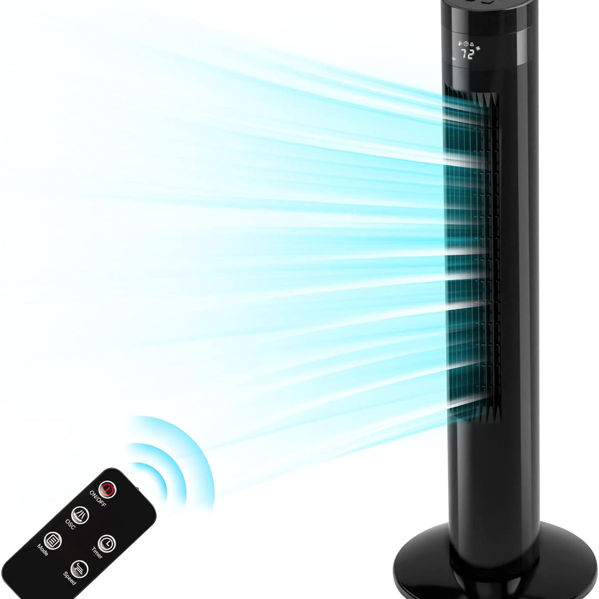 Antarctic Star Tower Fan Portable Electric Oscillating Fan-36 inch ...